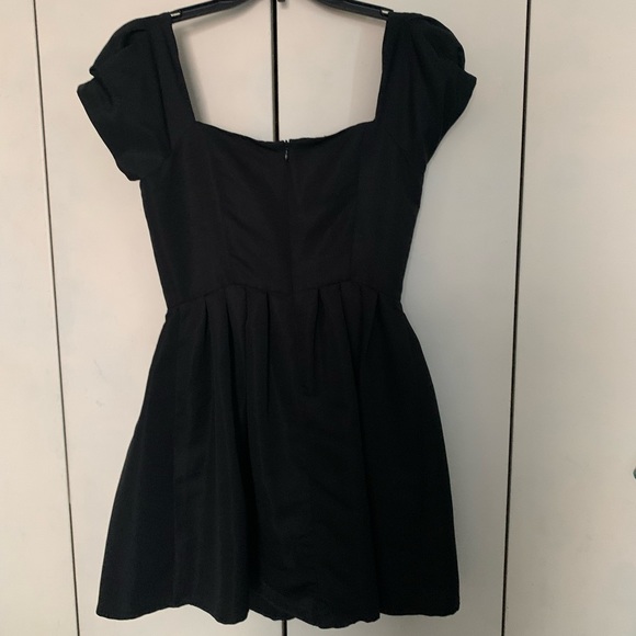 Forever 21 | Dresses | Black Grosgrain Skater Mini Dress With Pouf ...
